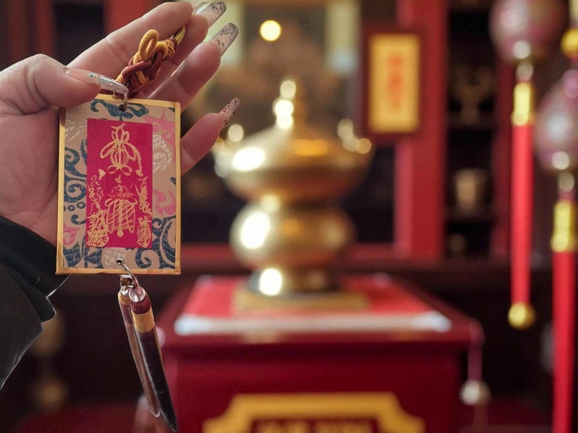 Hand-painted Taoist Talisman – Mystical Oriental Home Protection - Etsy