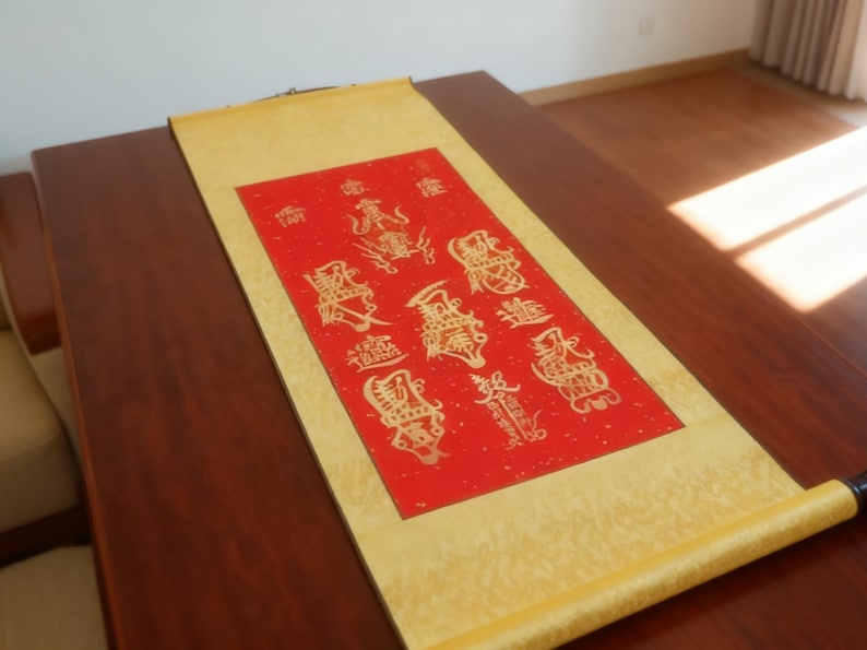 Hand-drawn Five-way Wealth Talisman – Taoist Feng Shui Home Protection ...