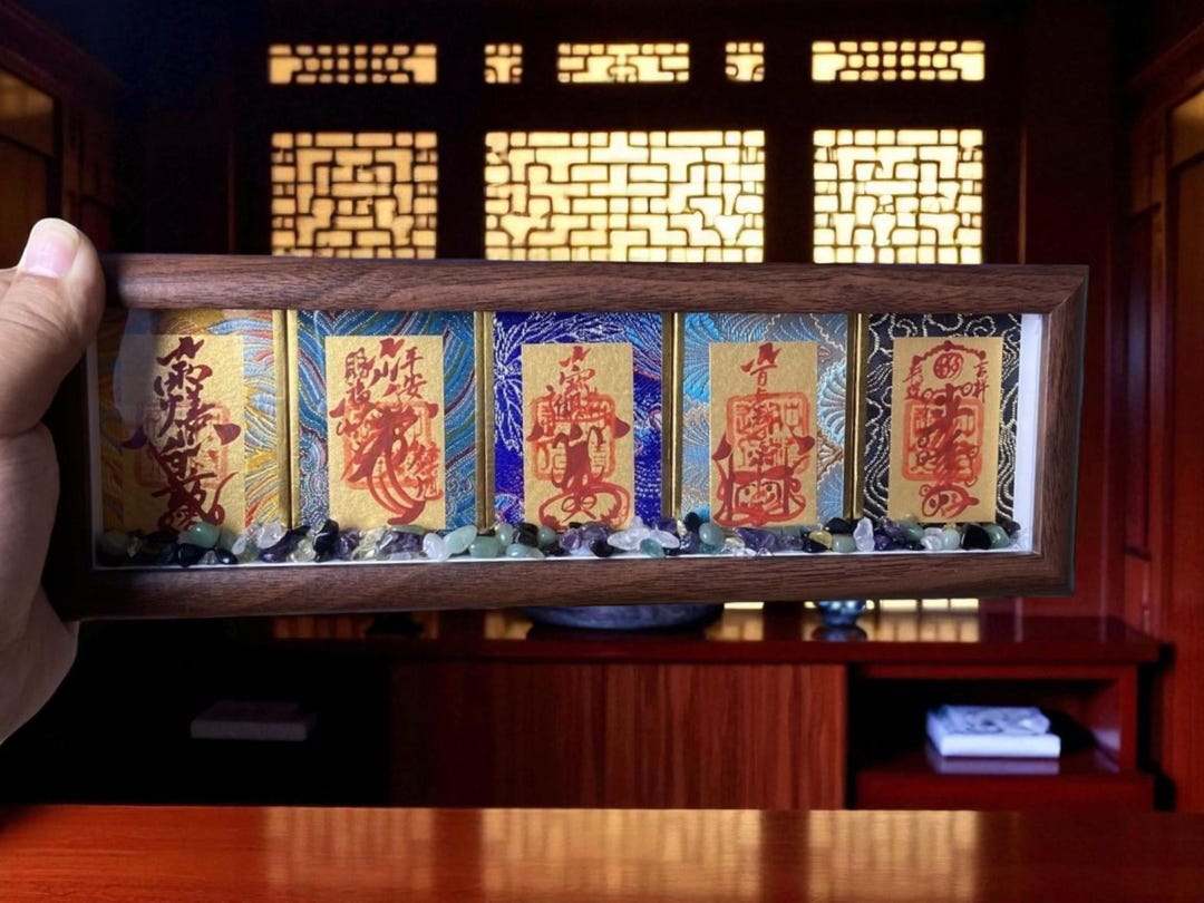 Hand-drawn Taoist Talisman Set: Protection, Wealth, Fortune ...