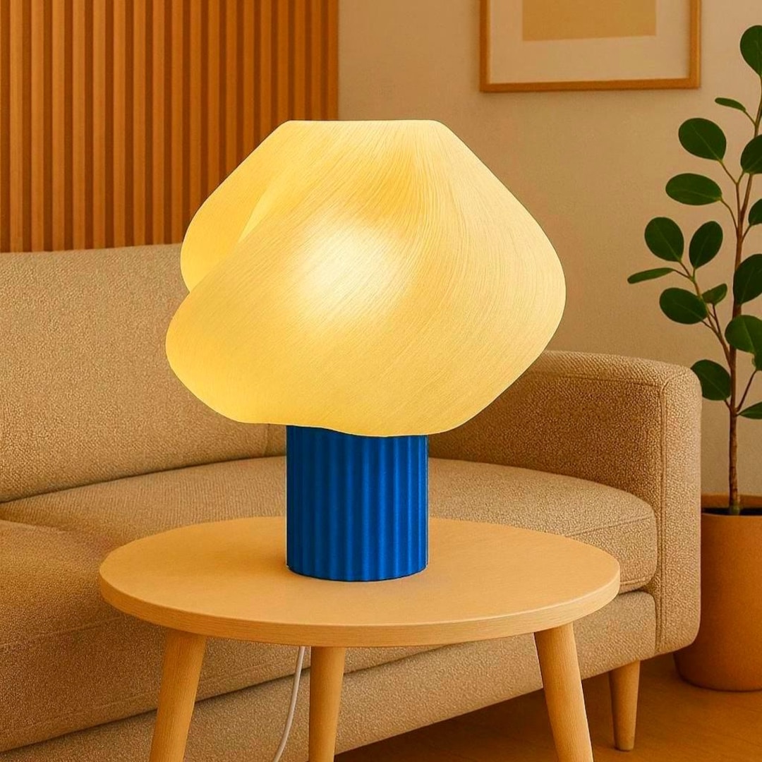 3D Printed Table Lamp Luma – Modern Nightstand Lamp, Aesthetic Desk ...