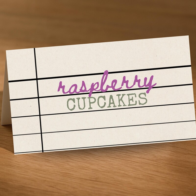 Library Card Place Cards - Etsy