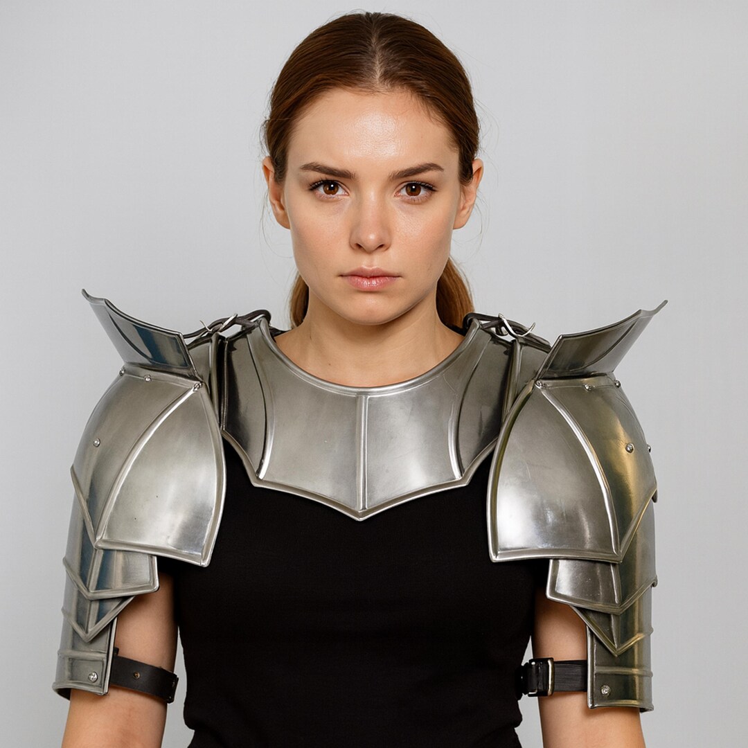 Medieval Knight Brave Female Armor Handcrafted Polished Steel Gorget ...