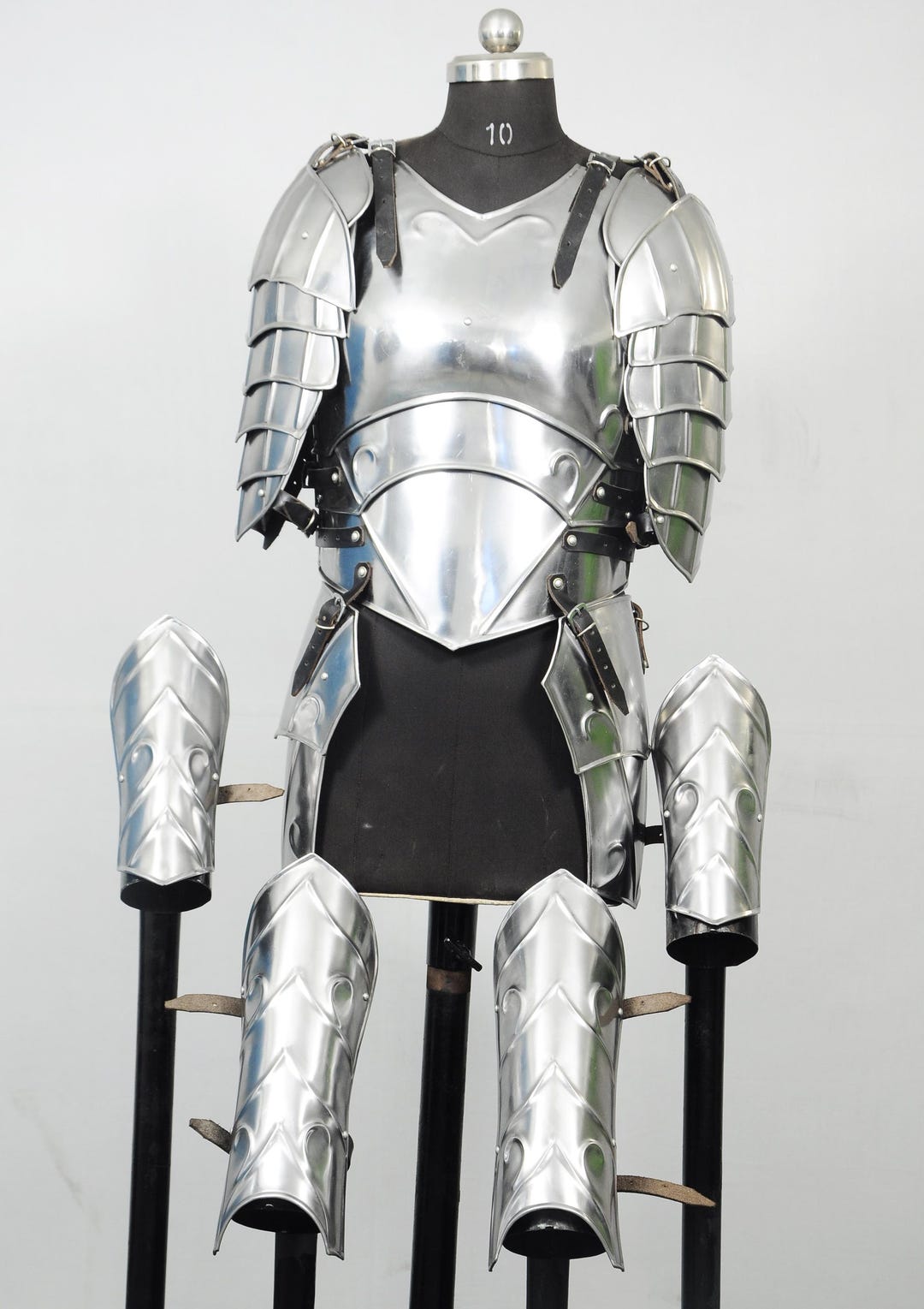 Knight Cuirass Lady Armor Set, Medieval Gorget Pauldrons Chestplate ...