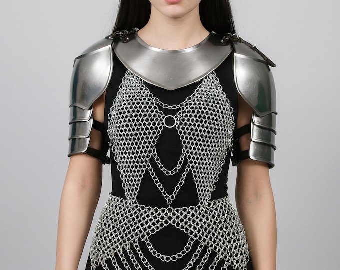 Women's Medieval Knight Armor: Steel Cuirass With Chainmail - LARP ...