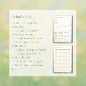 Pastel Academic Planner 2025-2026: Student Digital Journal (PDF ...