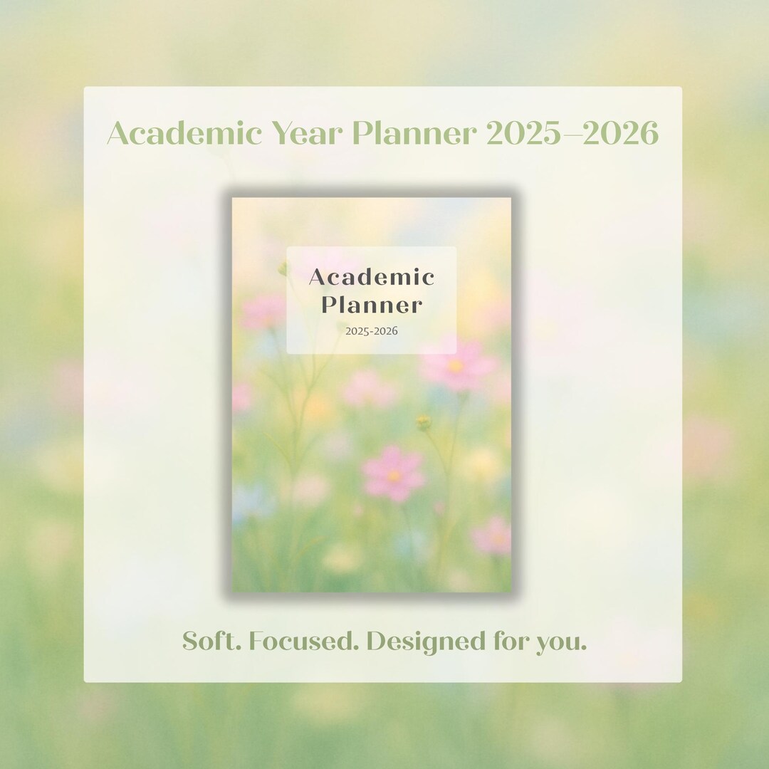 Pastel Academic Planner 2025-2026: Student Digital Journal (PDF ...