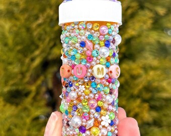 TUMS Bedazzled Pill Bottle (29.5 Ml) - Etsy