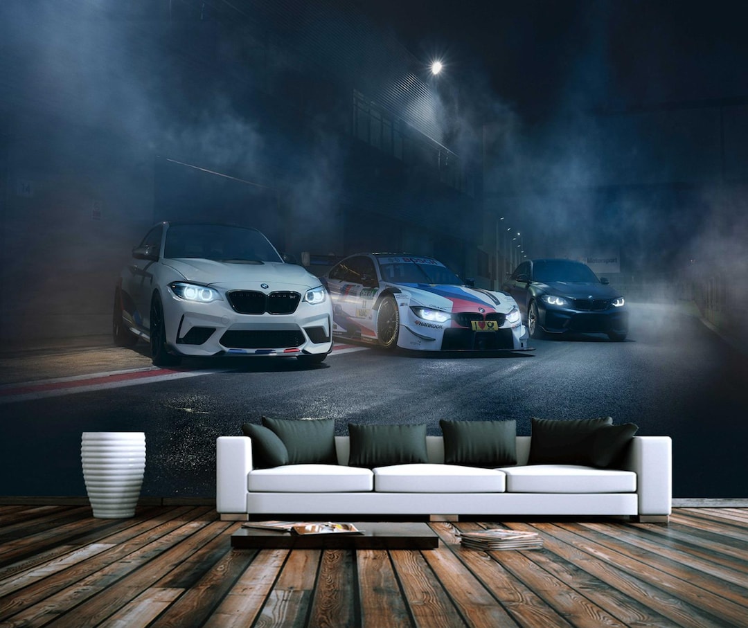 BMW M Performance Peel & Stick Wallpaper: Rally Car Canvas Home Decor ...