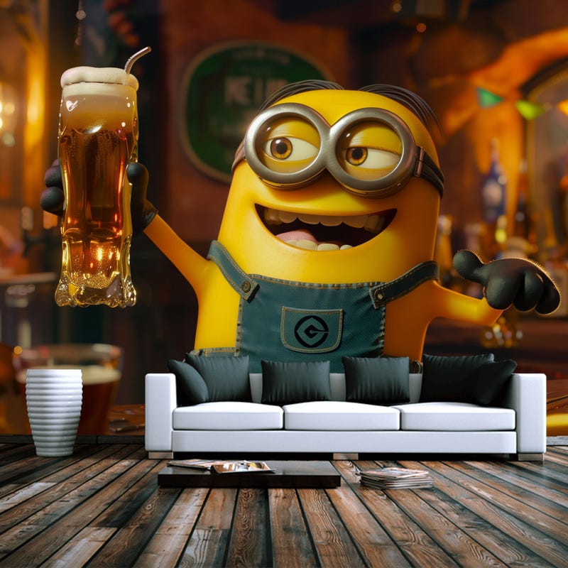Minion Wall Mural - Etsy