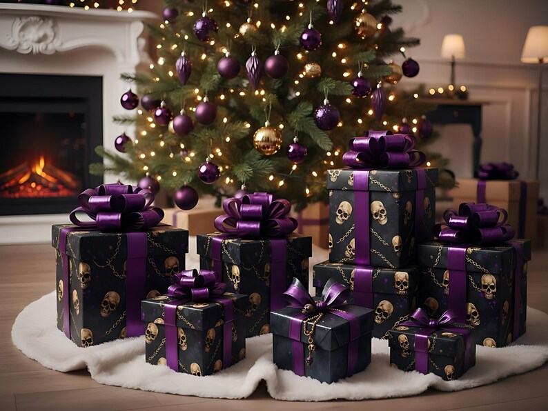 Gothic Christmas Clipart Bundle, Dark Holiday Designs, Spooky Xmas ...