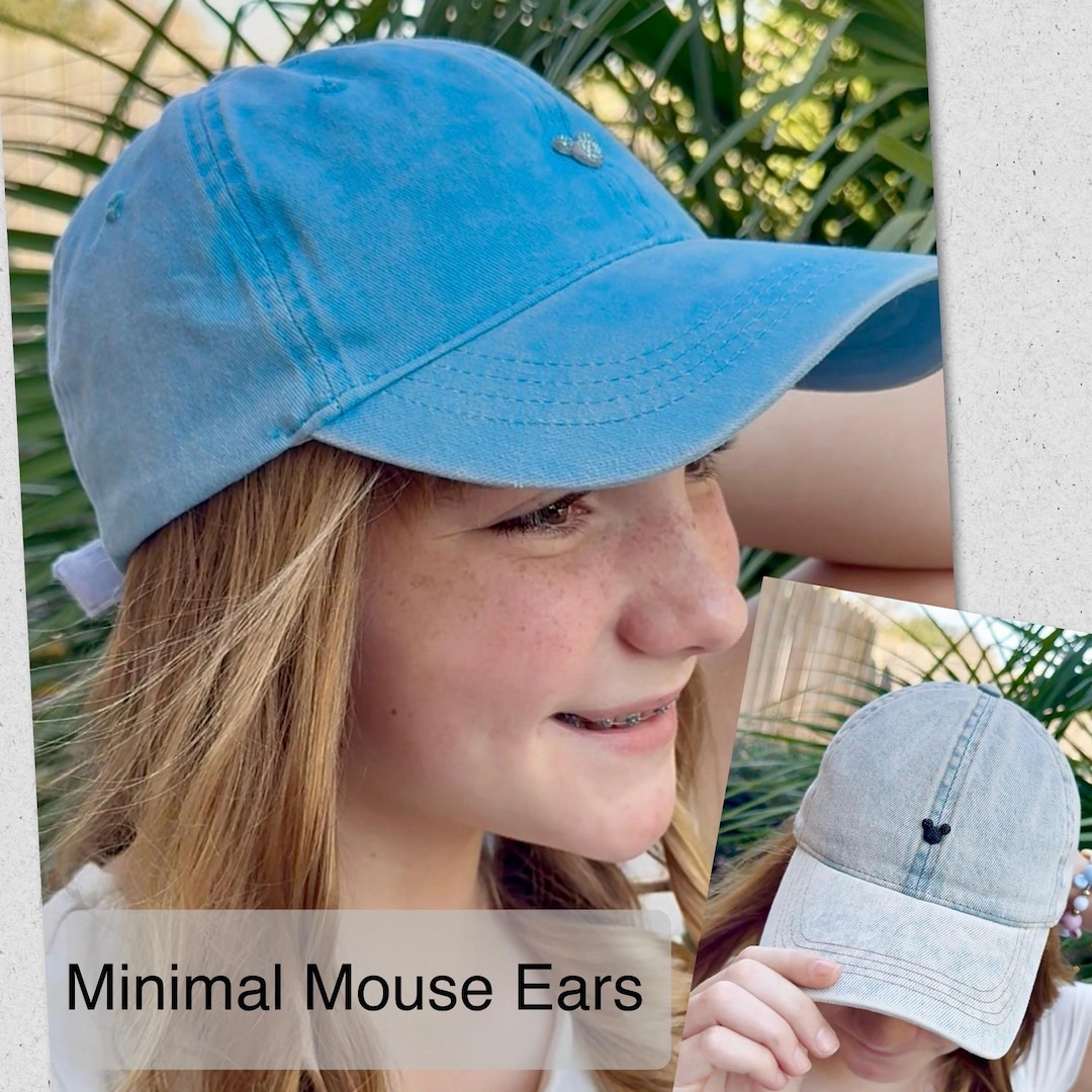 Mouse Ears Hat | Women’s Minimalist Parks Accessories | Custom Denim ...
