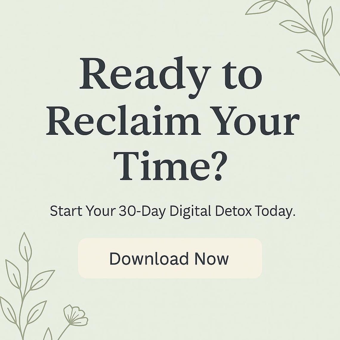 30-day Digital Detox Planner | Mindfulness Challenge, Digital Habit ...