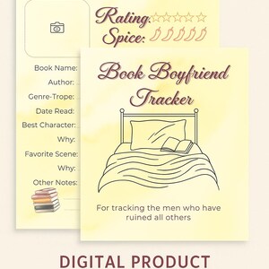 Book Boyfriend Tracker | Printable & Fillable Spicy Romance Reading ...