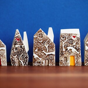 Woodland Ceramic Houses - Large - Etsy