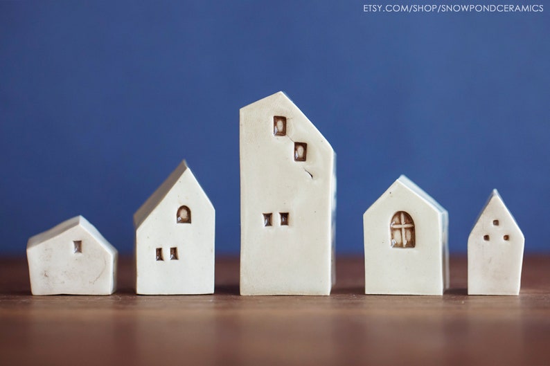 Tiny Ceramic Holiday Church Porcelain Chapel Minimalist - Etsy