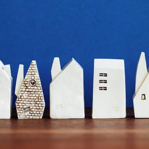 Woodland Ceramic Houses - Large - Etsy