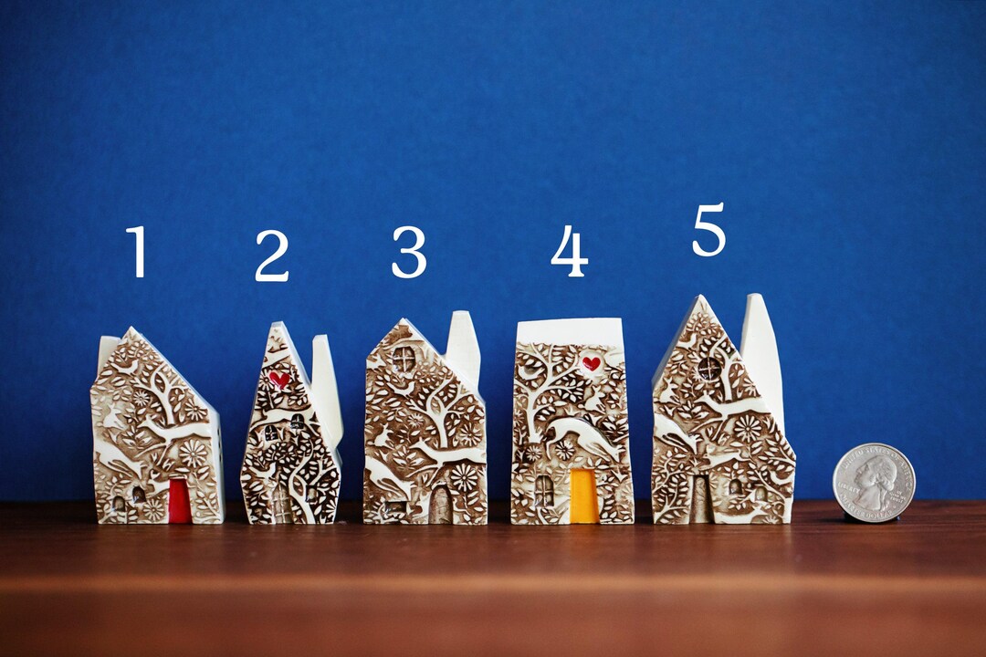 Woodland Ceramic Houses - Large - Etsy