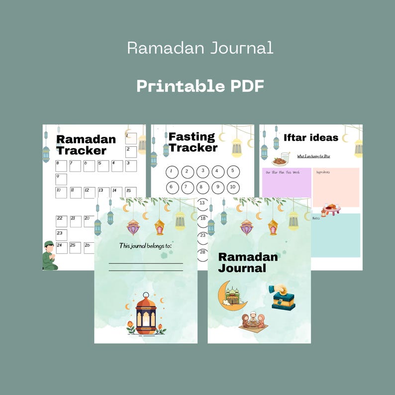 Ramadan Journal for Kids Printable | Islamic Activity Book PDF | Muslim ...