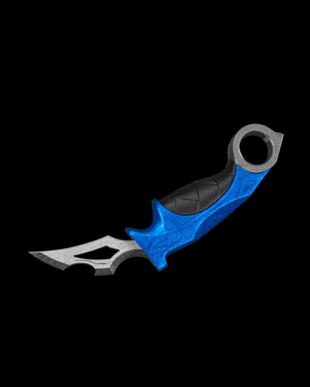 3D Printed Toy Karambit – Claw of Steel Curved Knife Prop for Kids ...