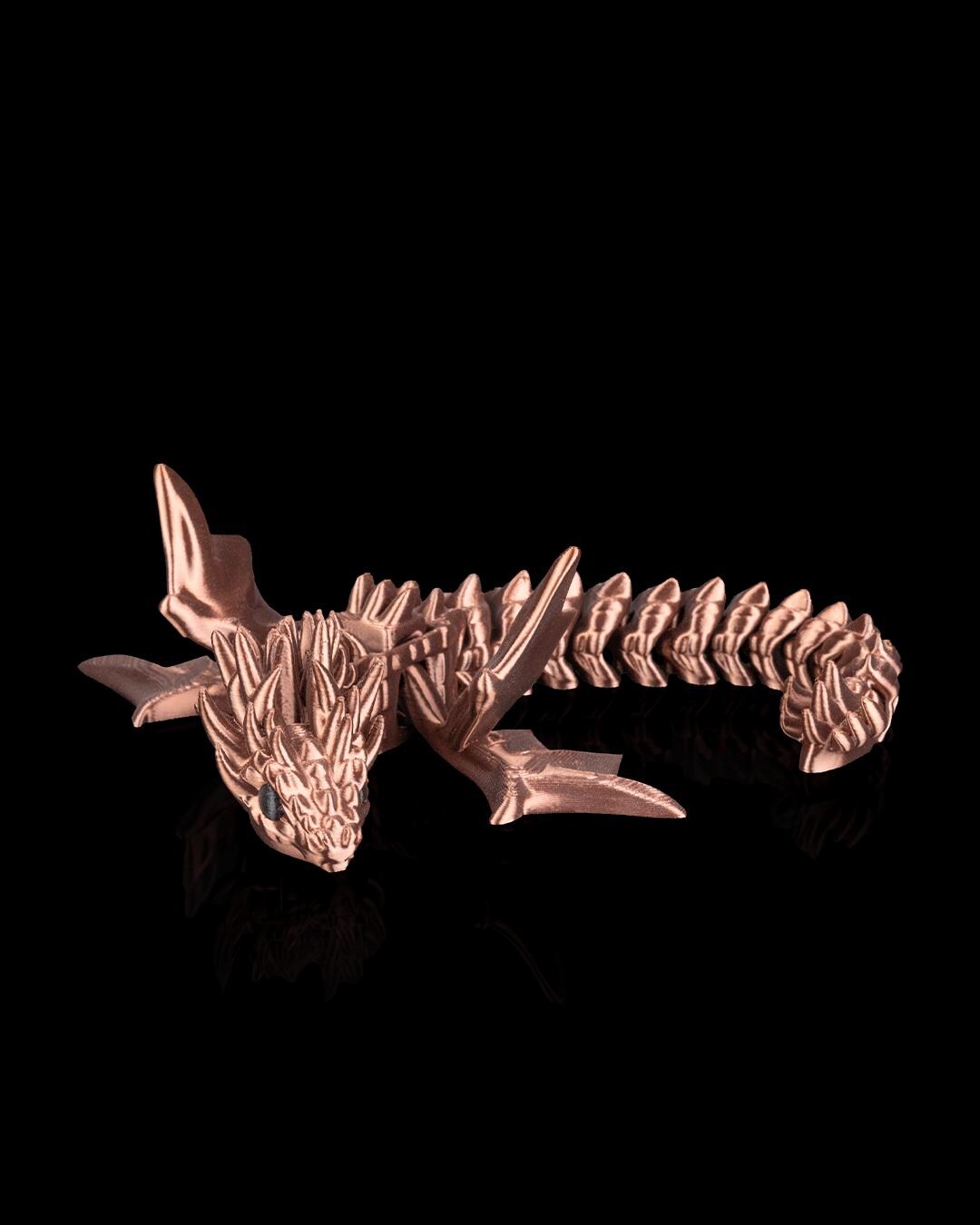 Flexi Amphiptere Dragon | Articulated Winged Serpent Fidget Toy | 3D ...