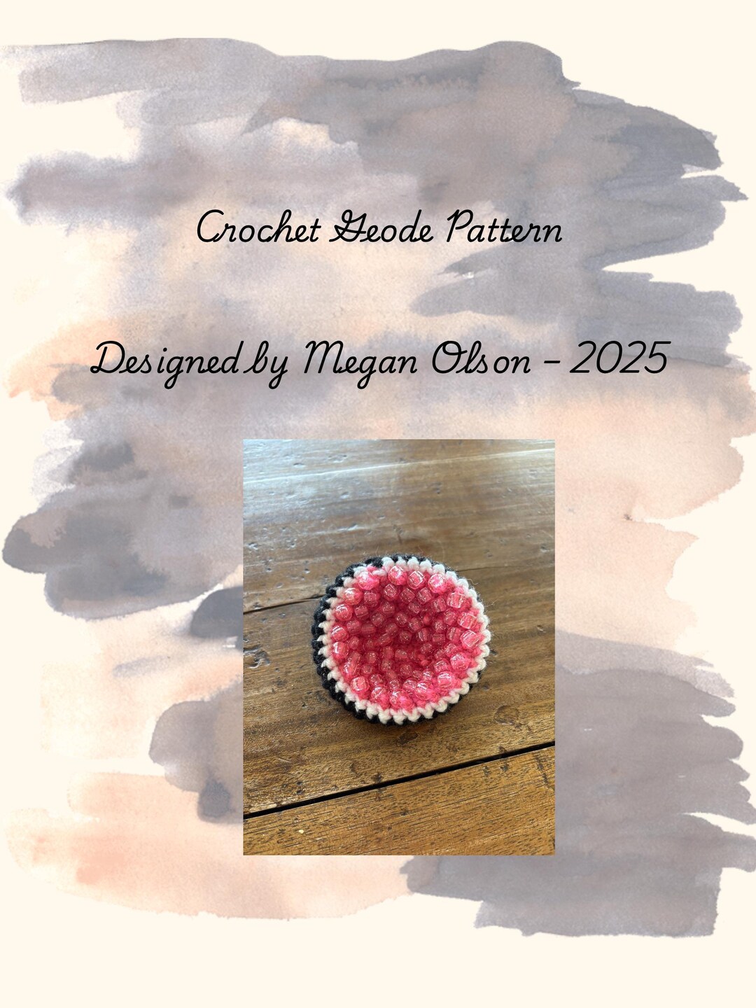 Crochet Geode Pattern PDF – Beaded Crystal Geode Amigurumi – Instant ...