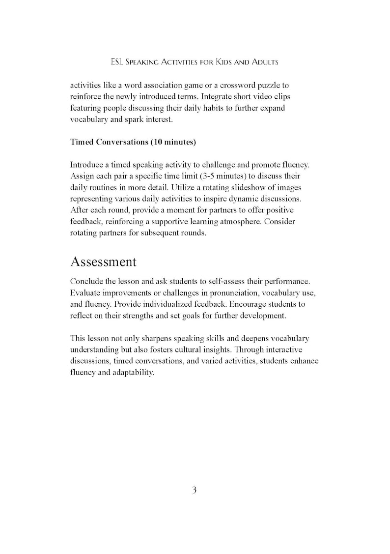 ESL Speaking Activities: 50 Fun English Language Learning Exercises ...