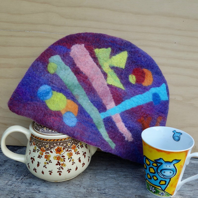 Felted Wool Tea Cozy - Etsy