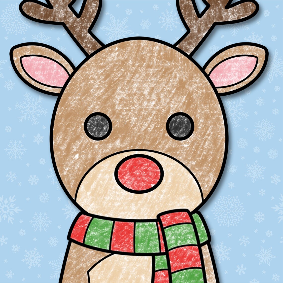 Reindeer Cut & Glue Craft | Printable Color and Assemble Christmas ...