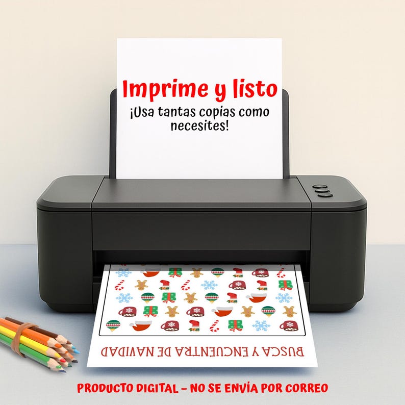 Spanish I Spy Christmas Printable Game for Kids: Busca Y Encuentra ...