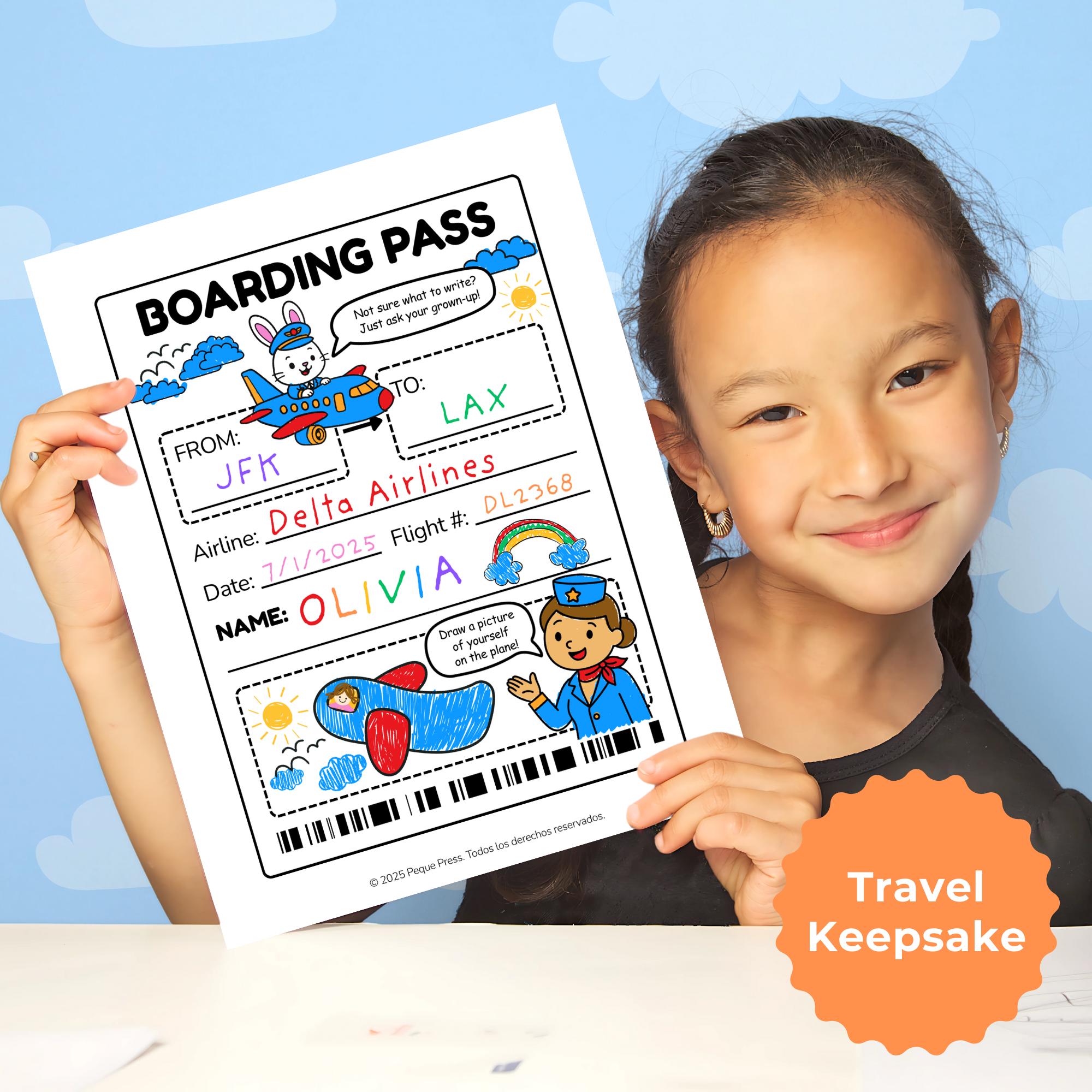 Airplane Coloring Activity Kit for Kids: Travel Games & Worksheets ...