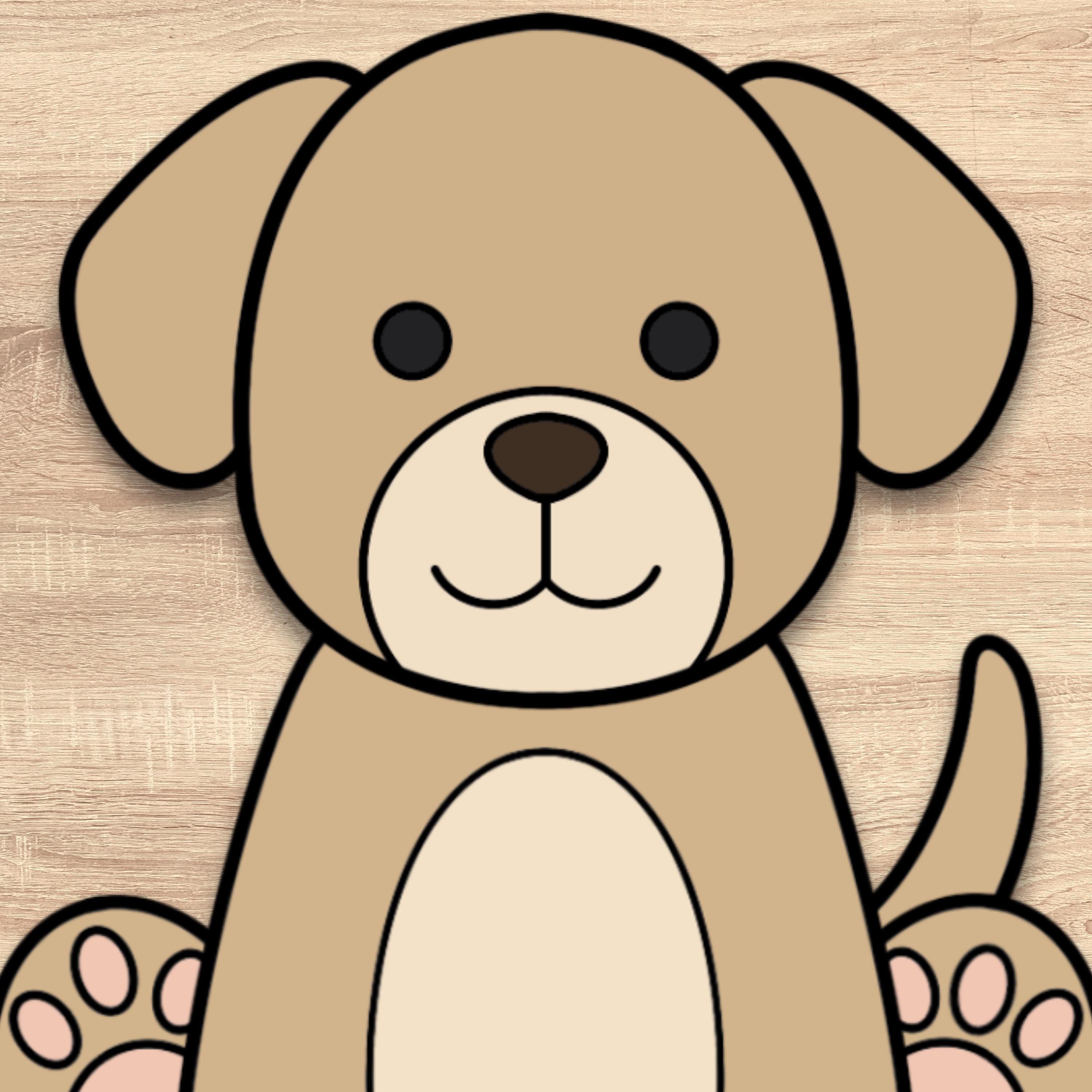 Dog Cut and Glue Craft | Printable Color & Assemble Animal Activity for ...