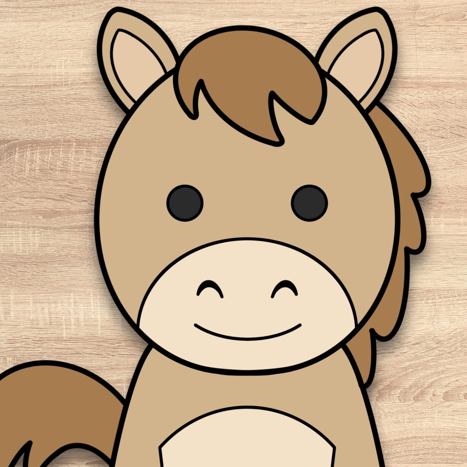 Horse Cut and Glue Craft | Printable Color & Assemble Animal Activity ...