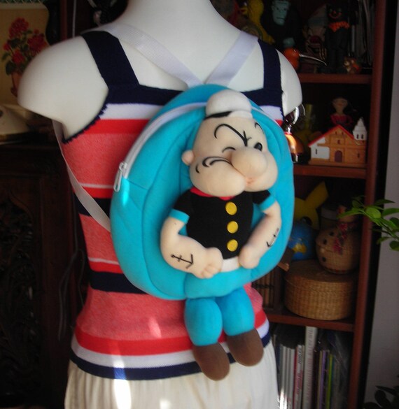 Rare. Vintage Popeye The Sailor Backpack. Classic Am… - Gem