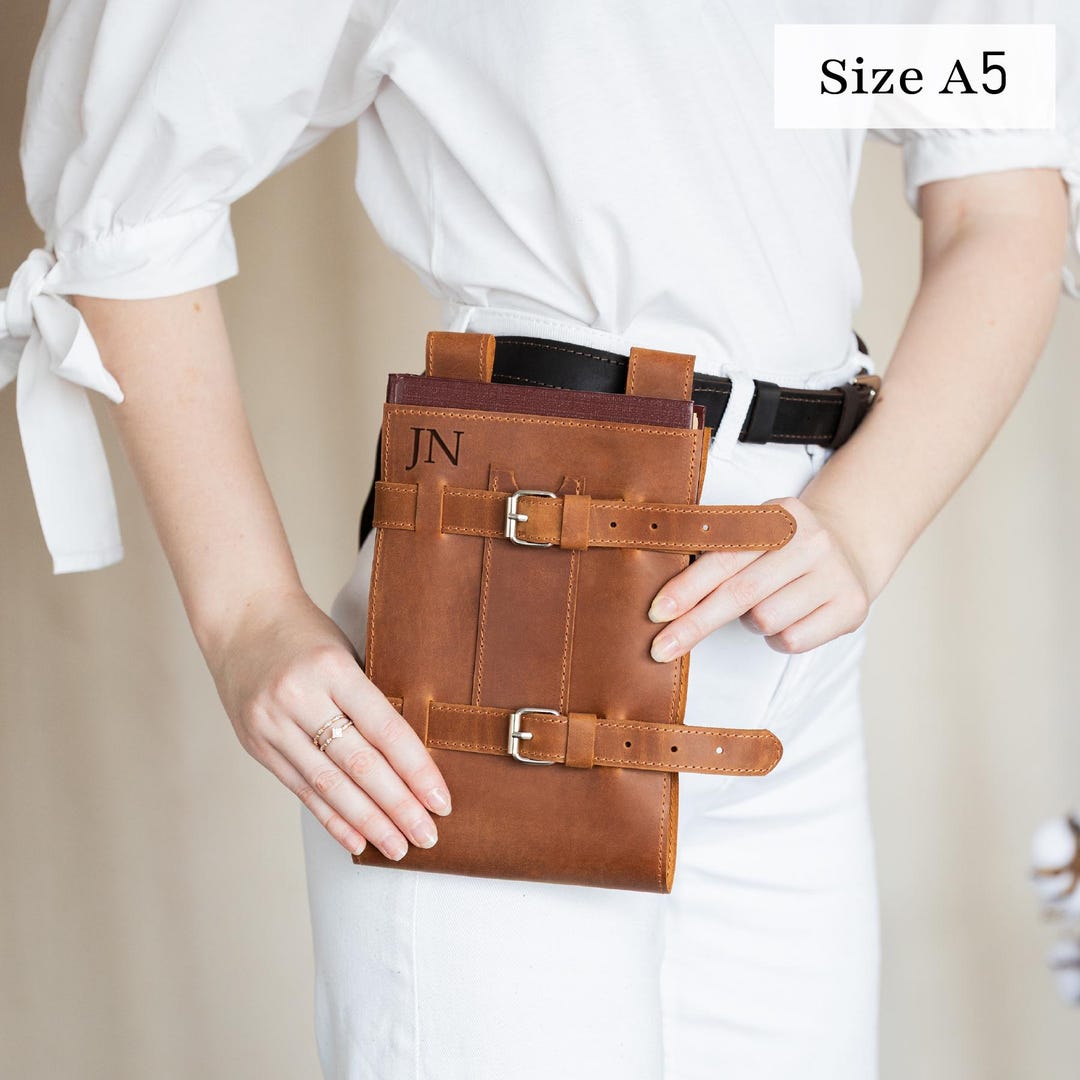 100% Genuine Leather Belt Book Holder,belt Book Bag,waist Book Holster ...