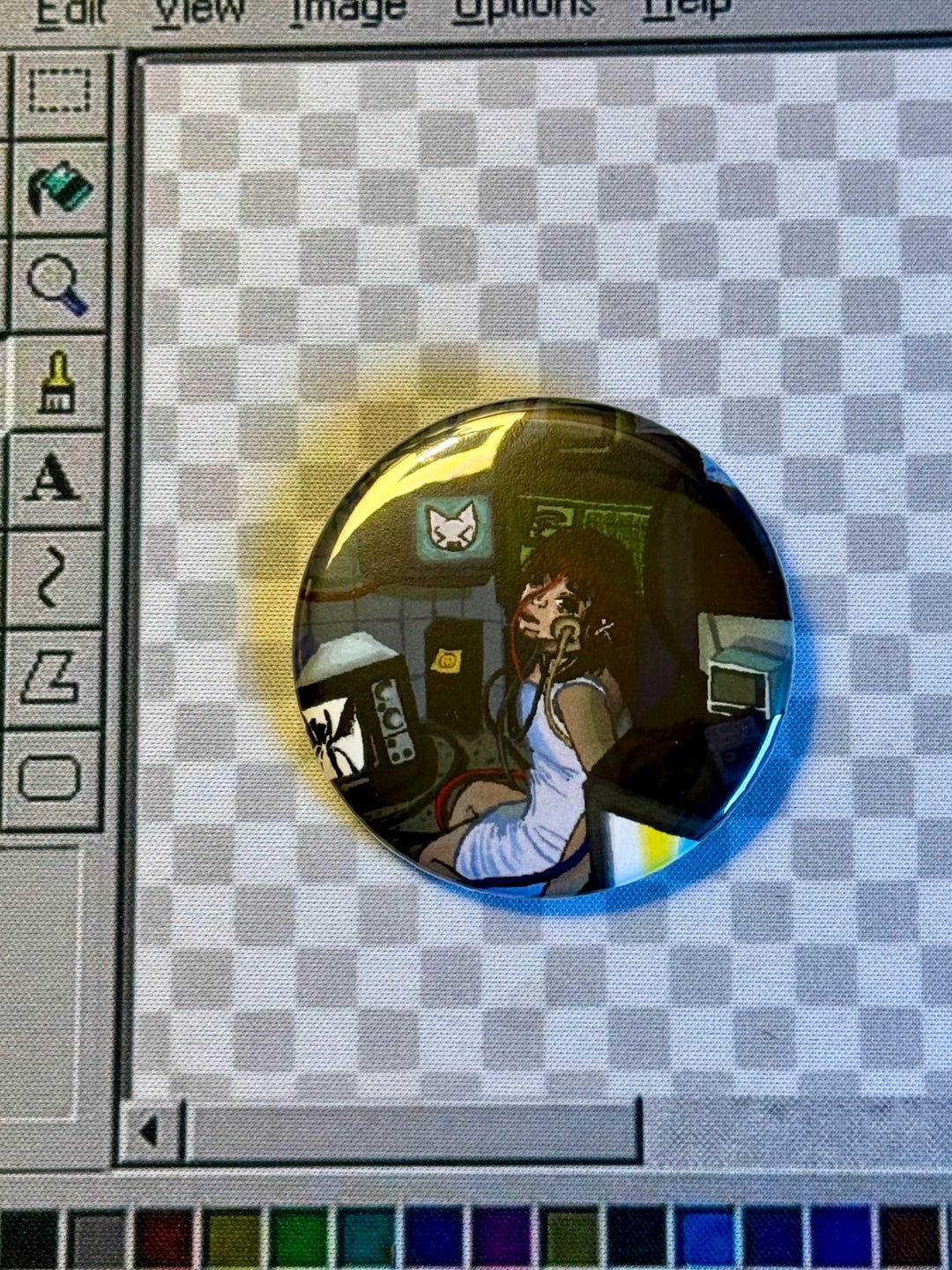 Serial Experiments Lain 2 1/4 Inch Button | Anime - Etsy