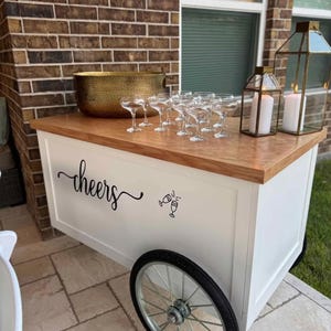 Collapsible Mobile Cart, Charcuterie Cart, Candy Cart, Event Bar, Snack ...