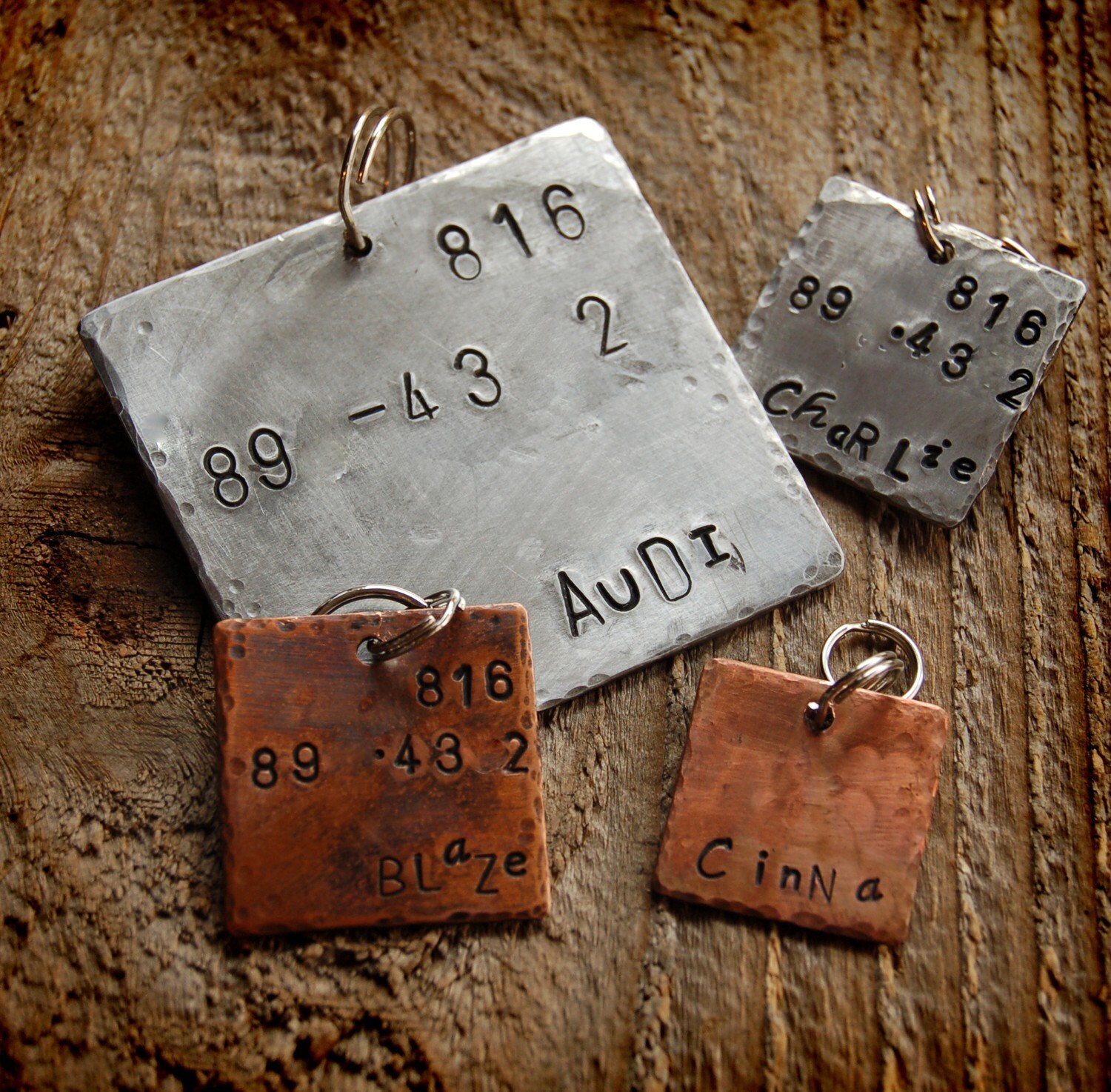 Dog Tags, Dog Tags for Dogs, Hand Cut, Pet ID Tags, Custom Pet ID, Hand ...