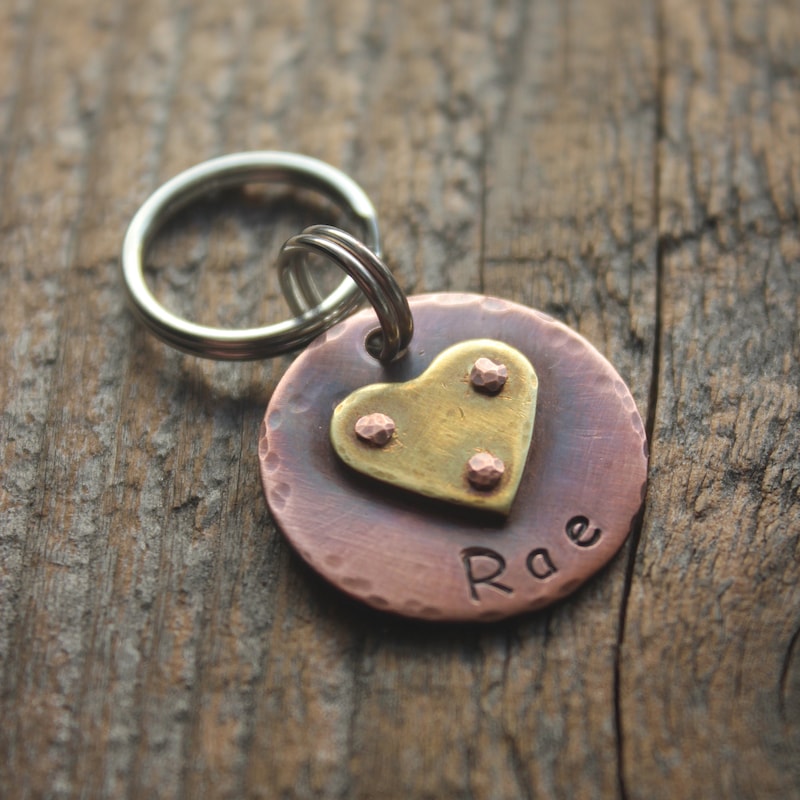 Heart Dog Tag - Etsy