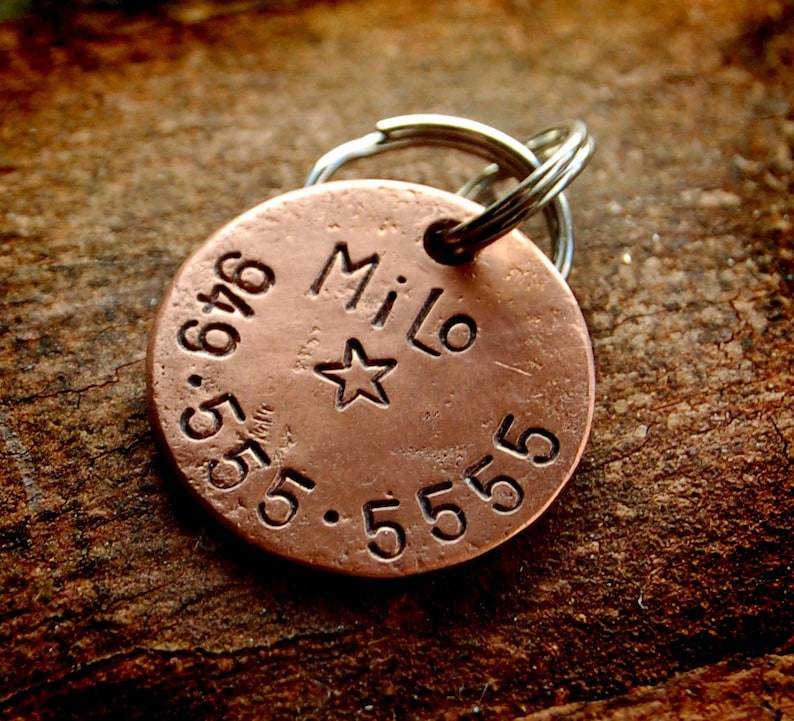 Dog Tags, Dog Tags for Dogs, Pet ID Tags, Custom Pet ID, Hand Stamped ...