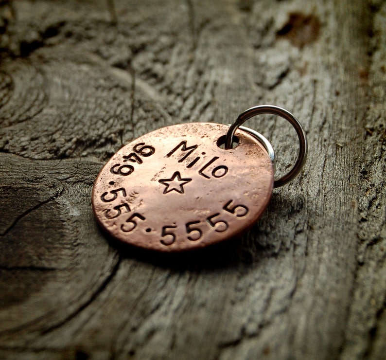 Dog Tags, Dog Tags for Dogs, Pet ID Tags, Custom Pet ID, Hand Stamped ...