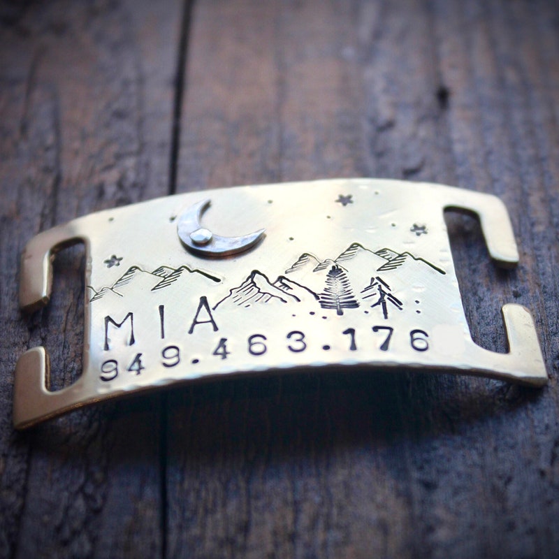 Moon Dog Tag - Etsy