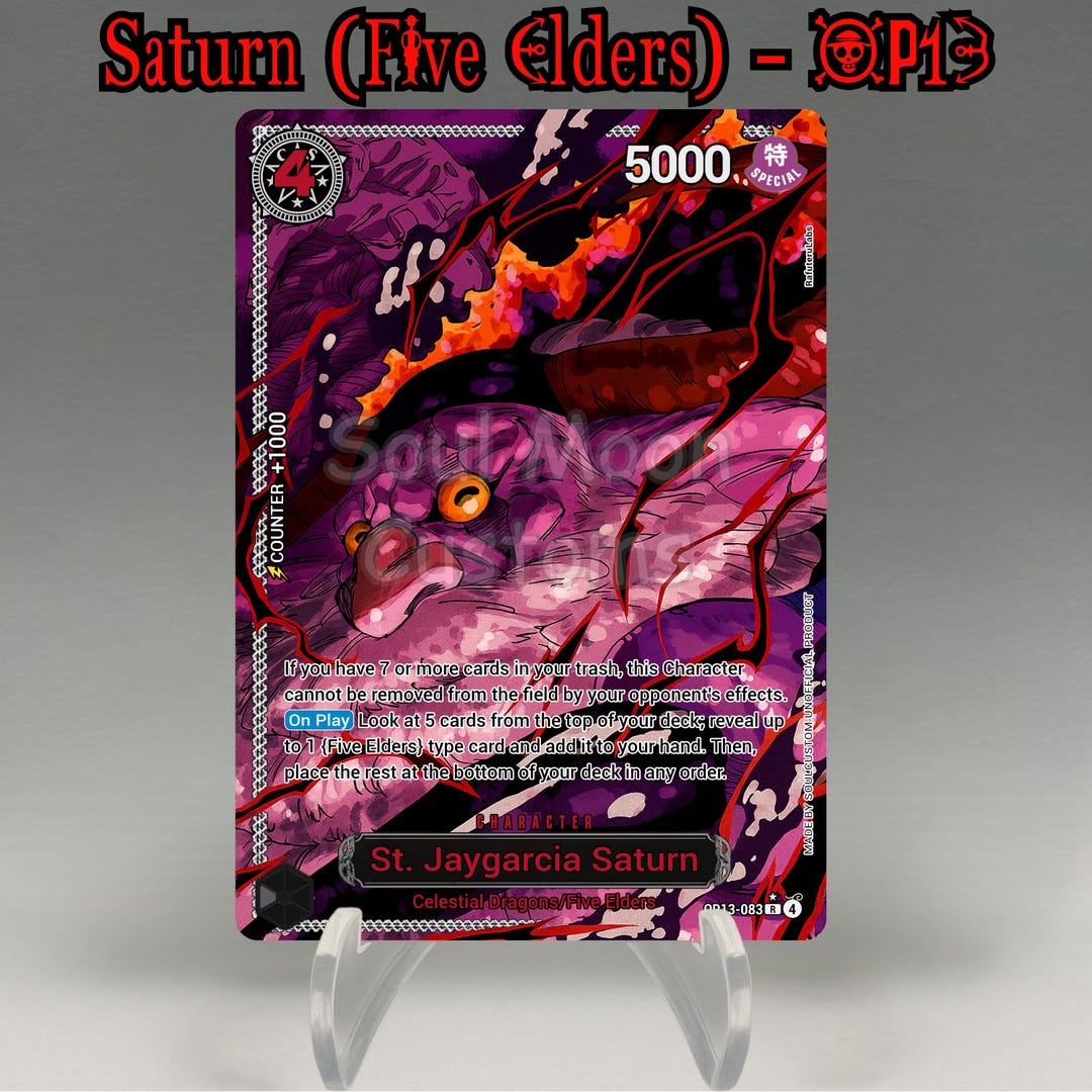 OP13 One Piece IMU TCG Proxy, Elders St. Jaygarcia Saturn Character ...