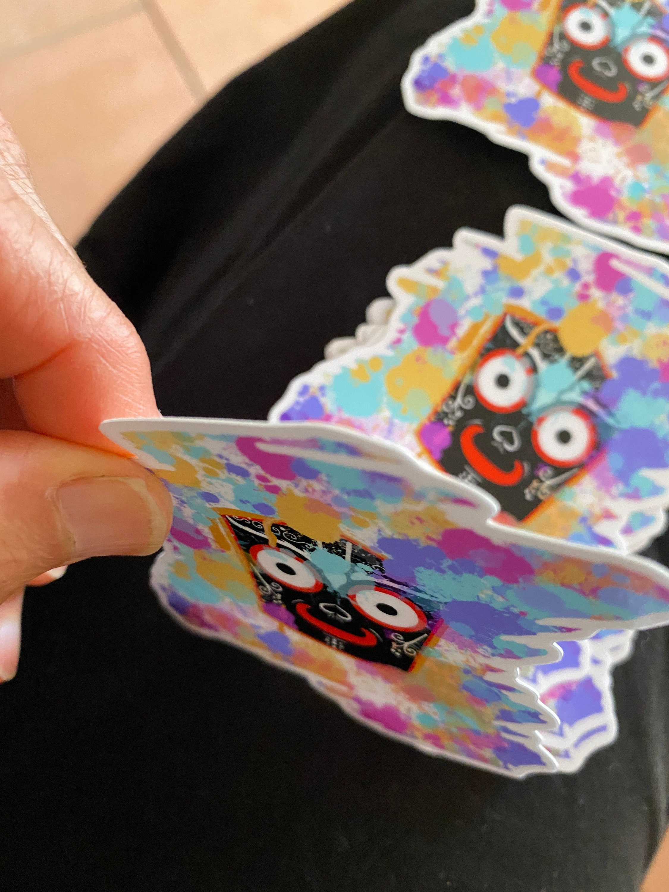 Stickers 2 Smiling Jagannath at Holi Festival - Etsy