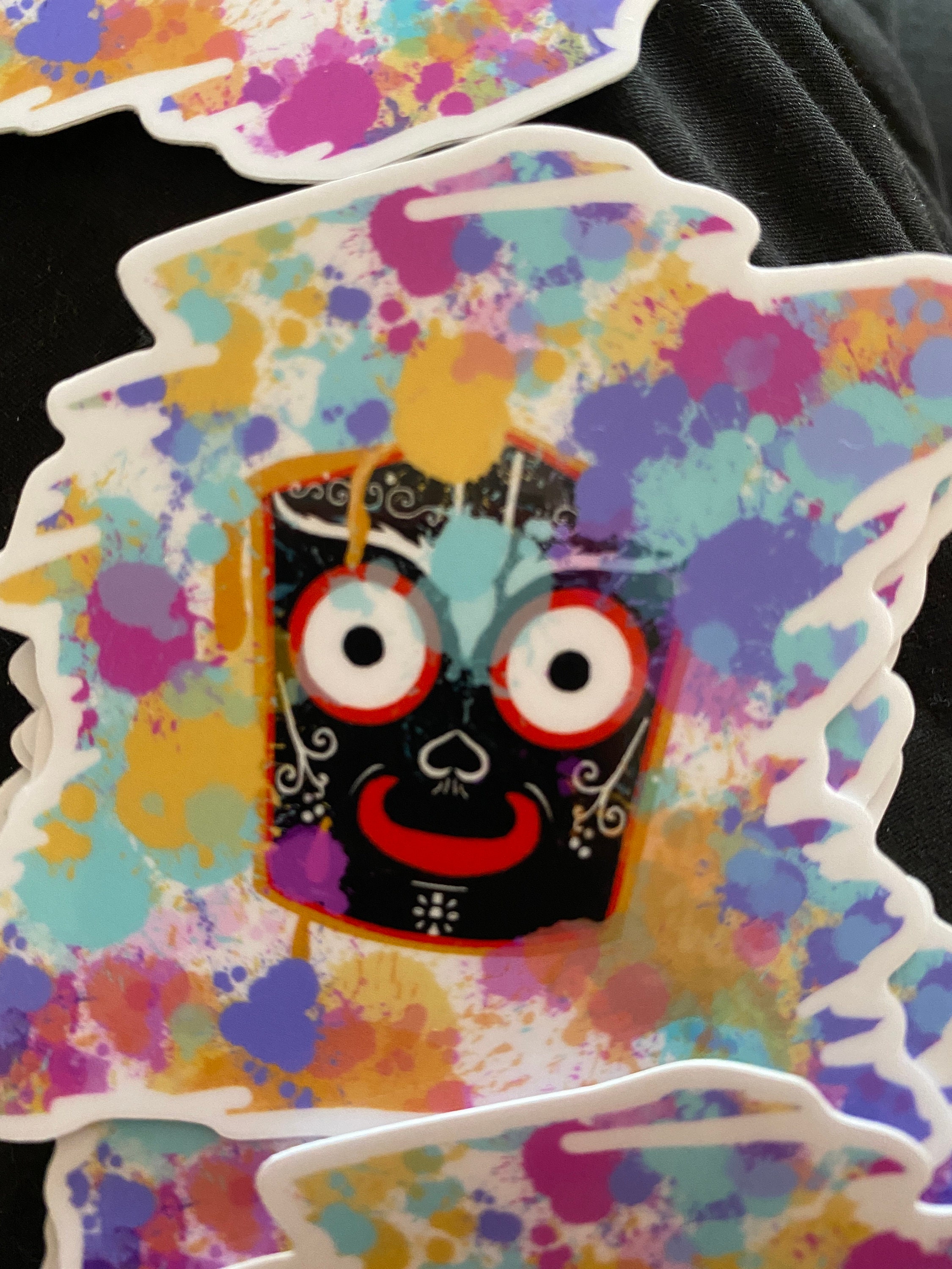 Stickers 2 Smiling Jagannath at Holi Festival - Etsy