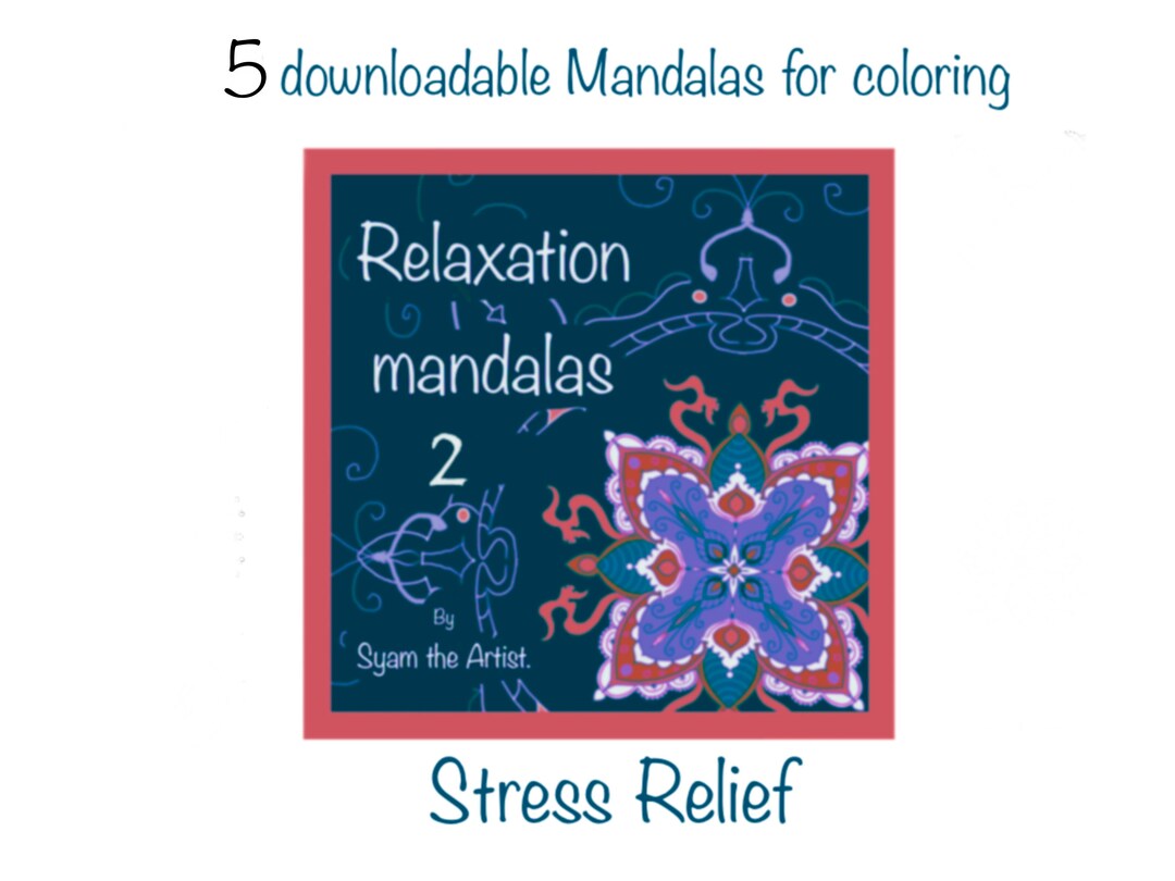 Instant Digital Downloadable Mandalas for Coloring and Using for ...