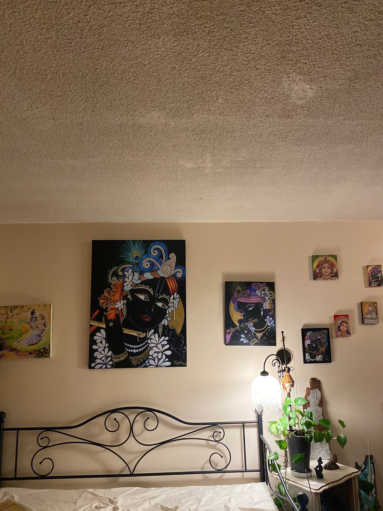 Krishna Gopal Flute Player Drawing Original Large Krsna Art Print in ...