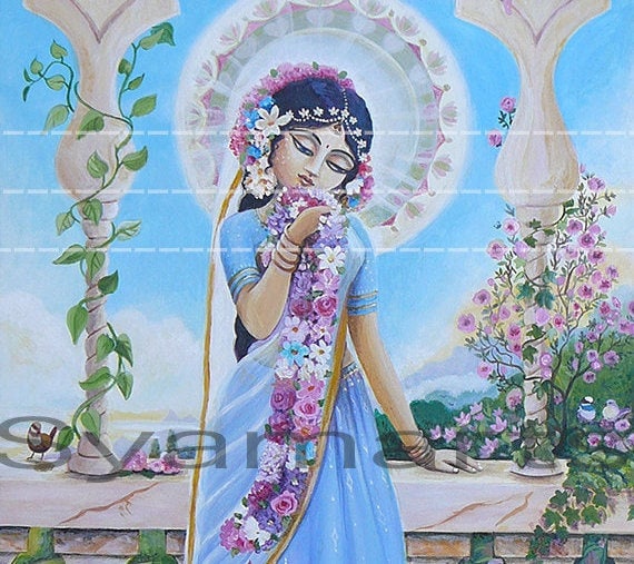 Indian Princess Background 'Princess And The Stars' Art Print Lisa