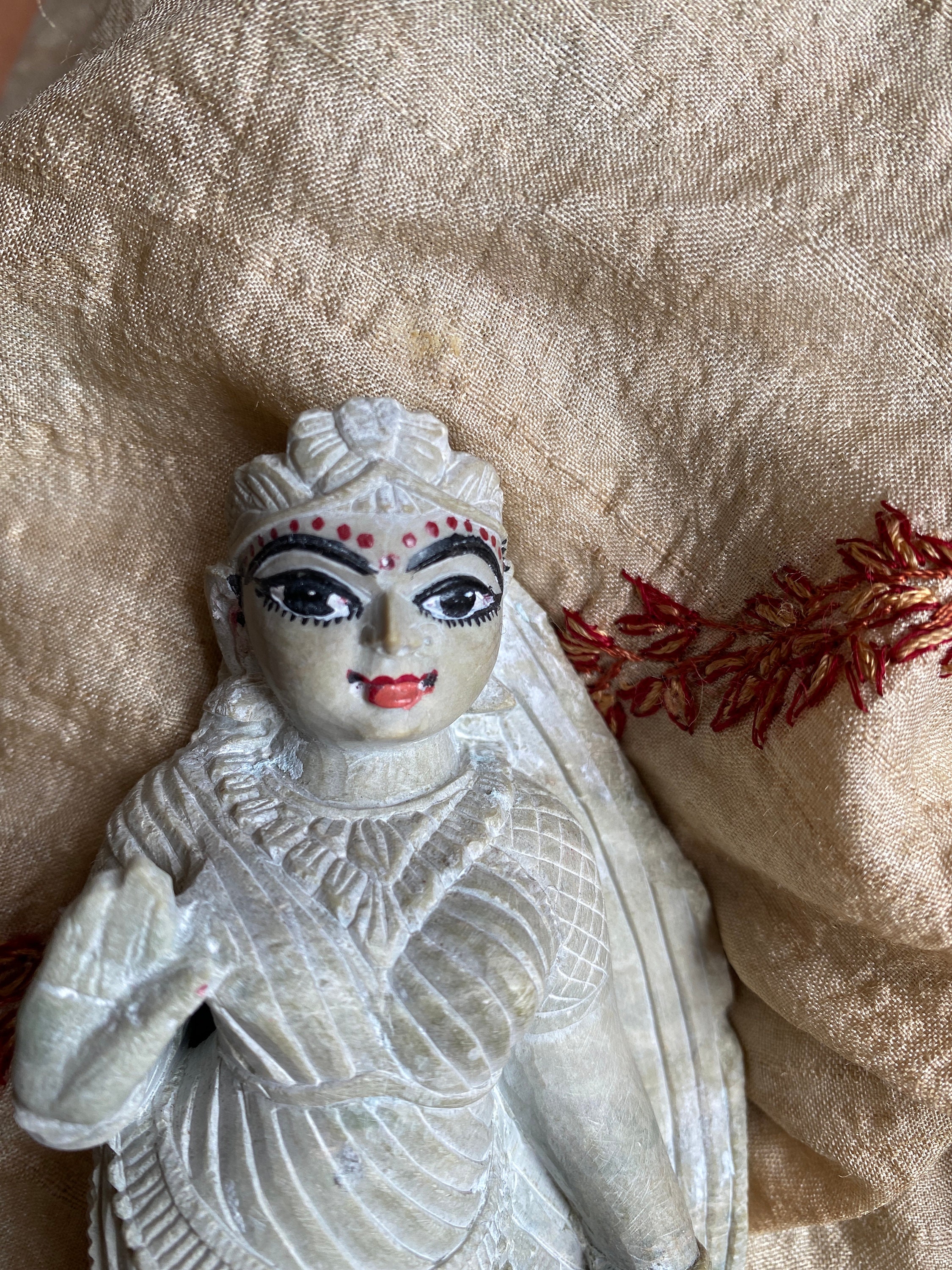 Radha Krishna Deities Sandlewood and Soap Stone Puja Hindu India - Etsy