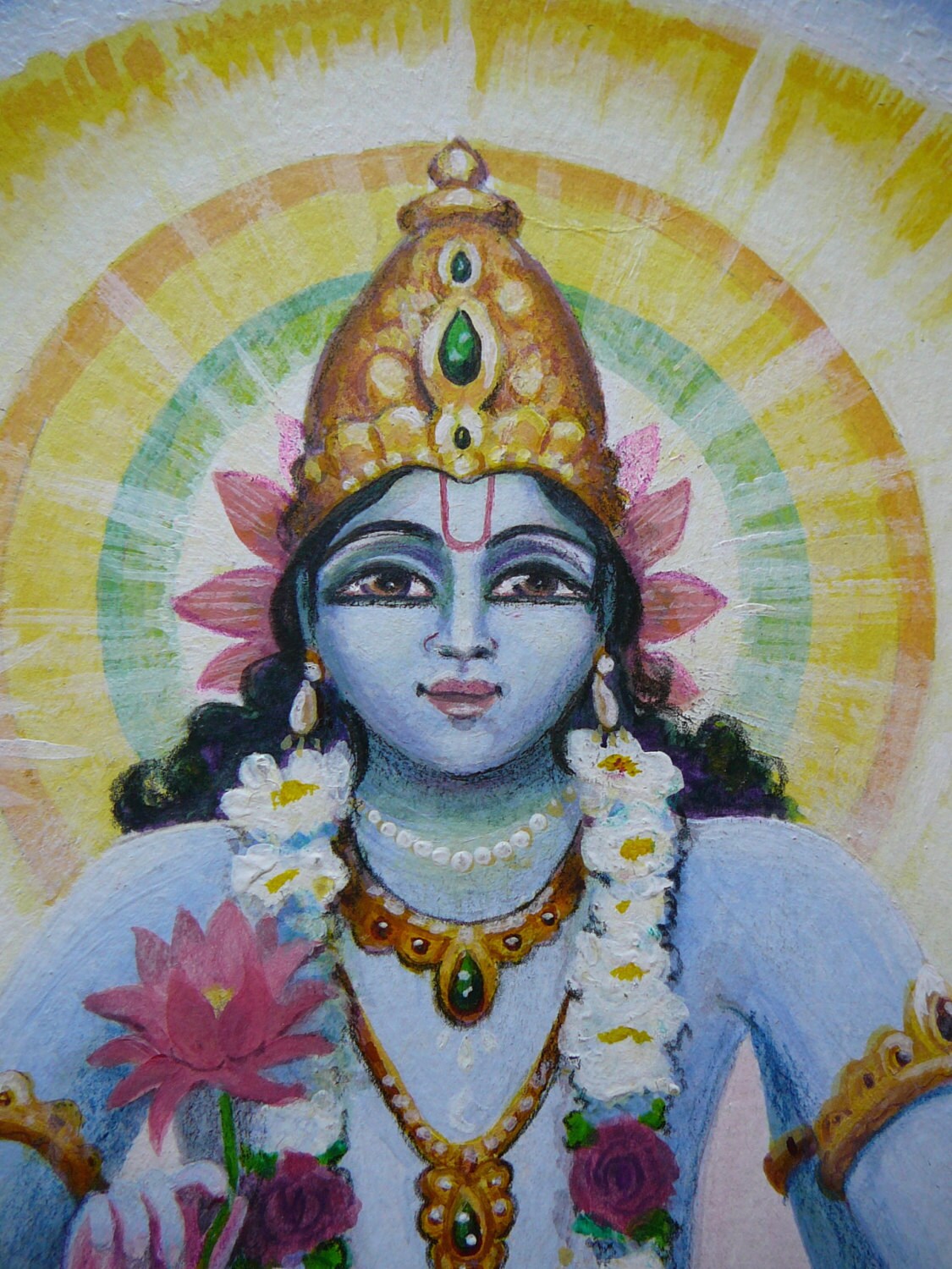 Visnu Paramatma Supersoul Home Altars Syamarts Original - Etsy