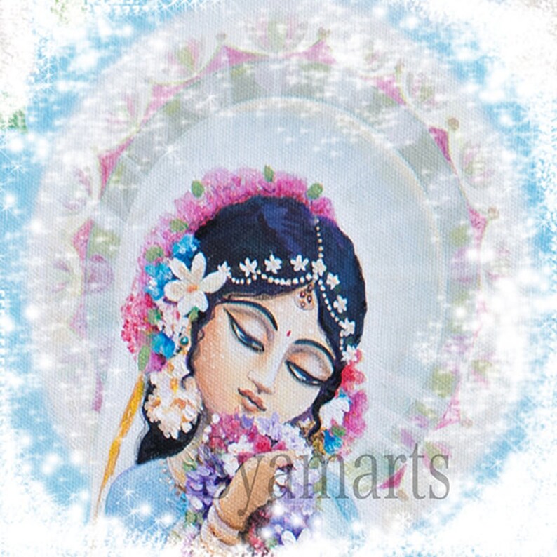 Original Painting Syamarts Goddess Art Princess Rukmini With - Etsy